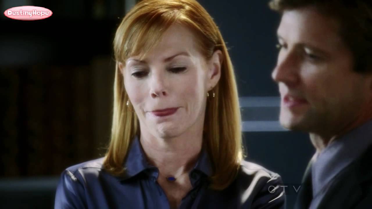 Marg Helgenberger: CSI 12x09 Zippered (Blue Satin Blouse) - YouTube