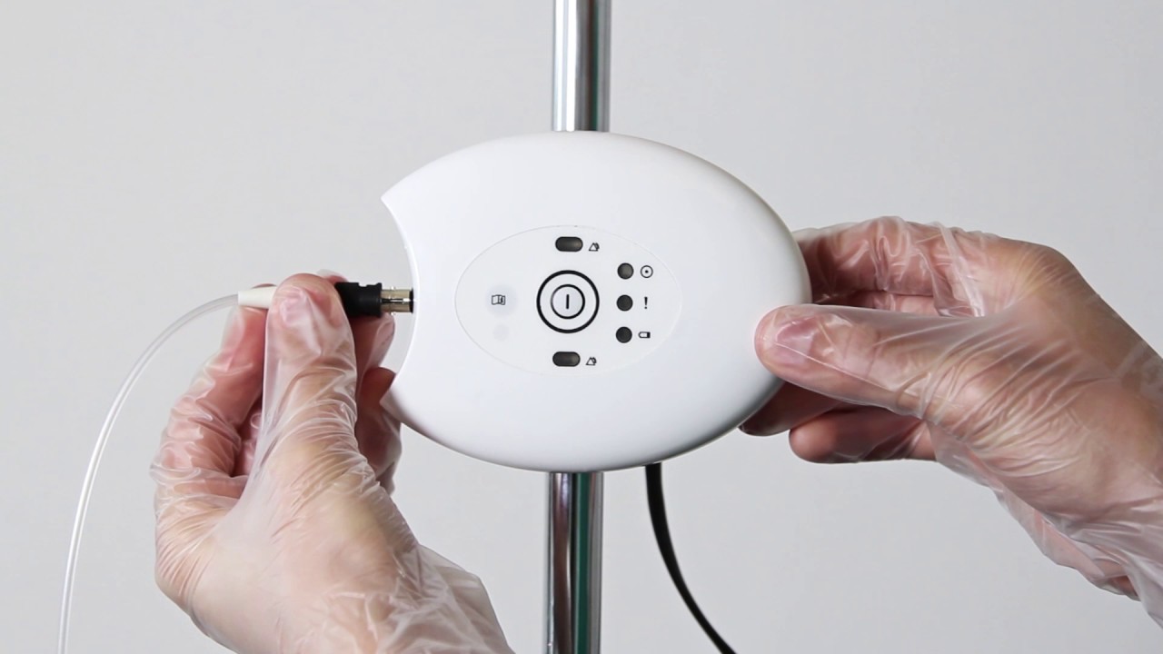 Redsense alarm system complete set-up + applying venous sensor - YouTube