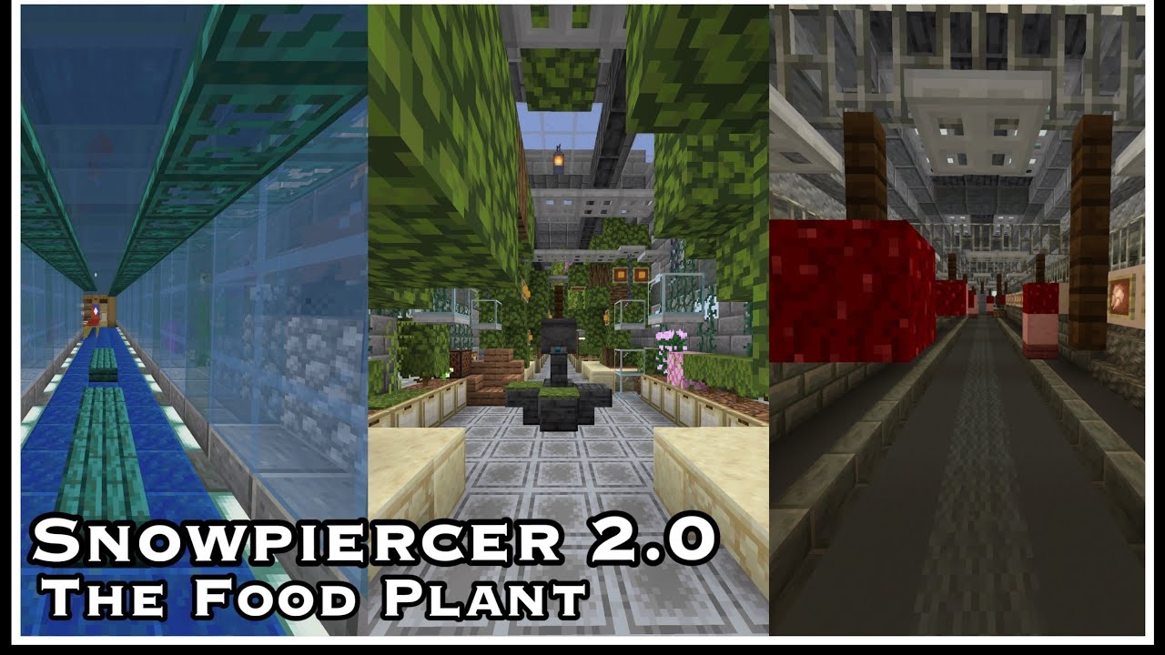Minecraft Snowpiercer 2.0 | Food Plant Tour - YouTube
