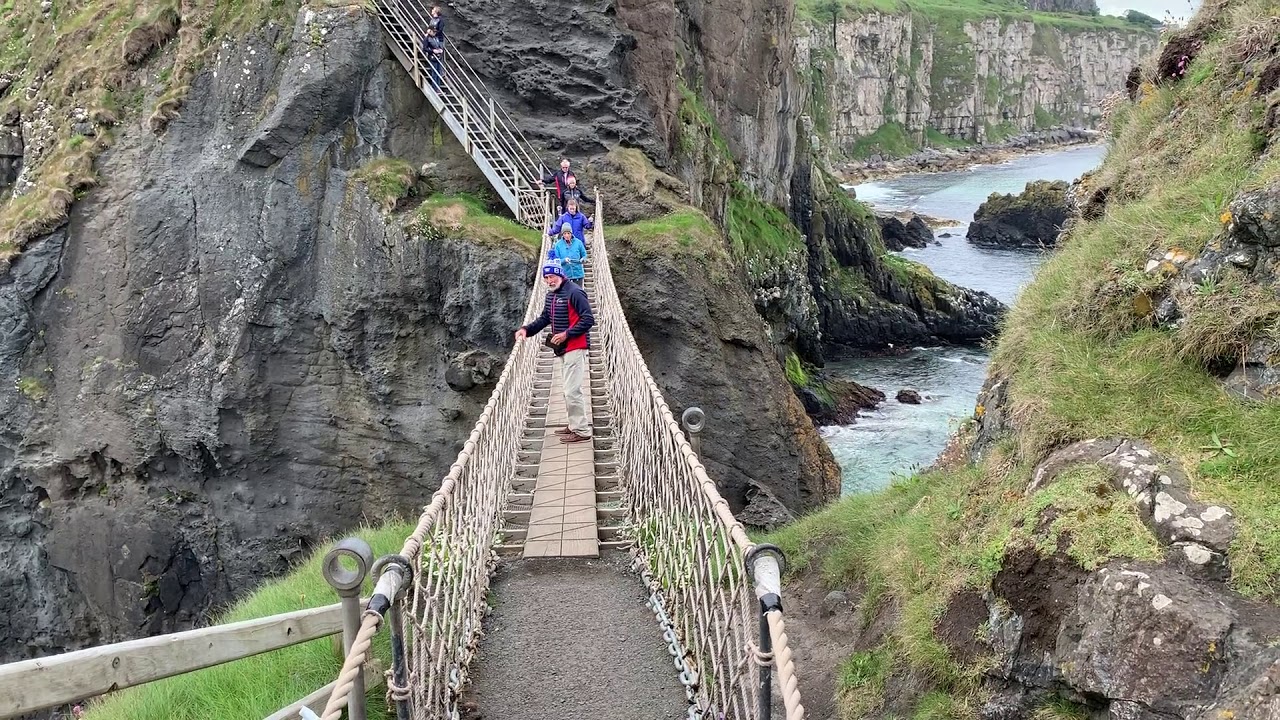 Craig checks out carrick-a-rede bridge - YouTube