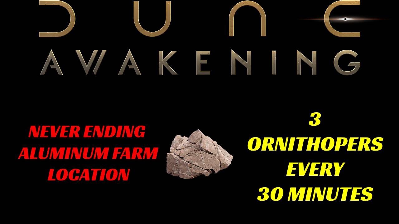 Dune: Awakening Aluminum Farming Guide | Endless Ore Spots & Tips - YouTube