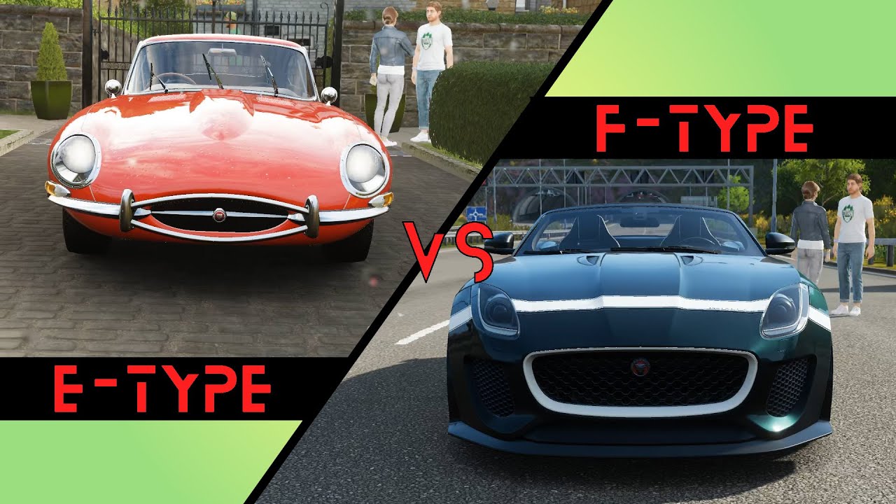 Legacy of the Jaguar E type vs F type | Forza Horizon 4 - YouTube