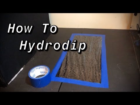 How To Hydro Dip Part 1 - Prep The Film - YouTube