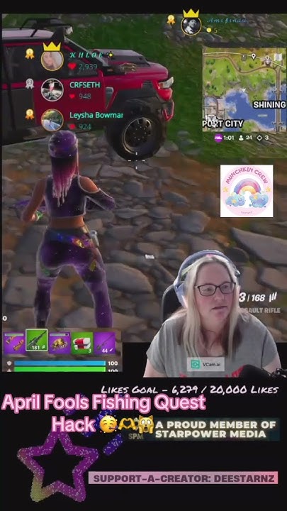 Fortnite April Fools Fishing Quest hack, completed in 5 seconds 🤣 #fortnite #deestarnz - YouTube