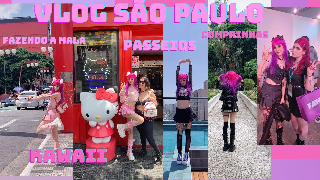VLOG SÃO PAULO: CAFÉ DA HELLO KITTY NA LIBERDADE, PASSEIOS, AMIGOS, FAZENDO A MALA E MUITO MAIS ...