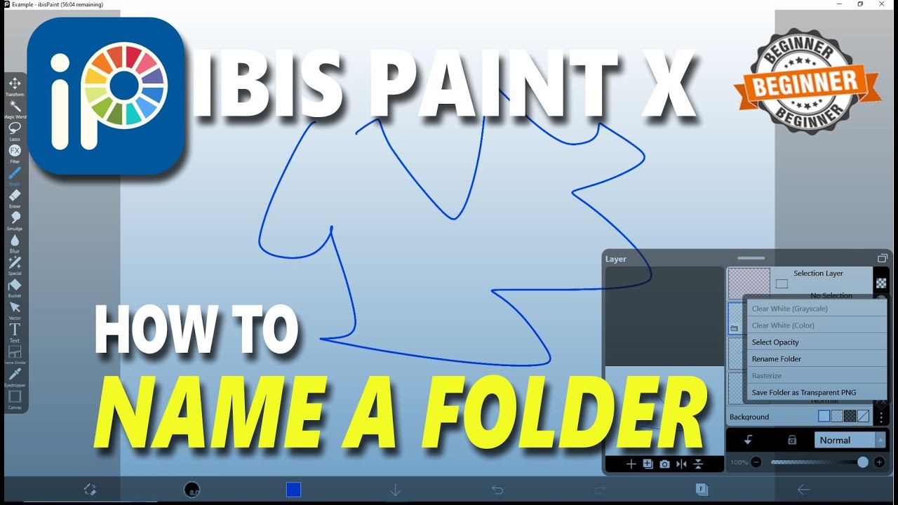 How To Name A Folder In Ibis Paint X - YouTube