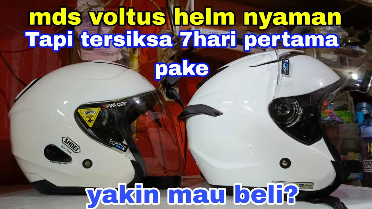Review Helm MDS VOLTUS setelah 2 minggu pemakean || kalian penasaran ...