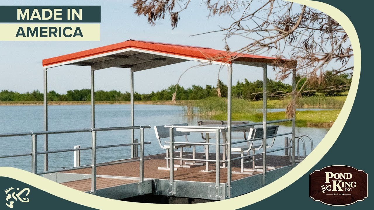 Fully-Assembled Floating Docks Delivered to Your Pond - YouTube