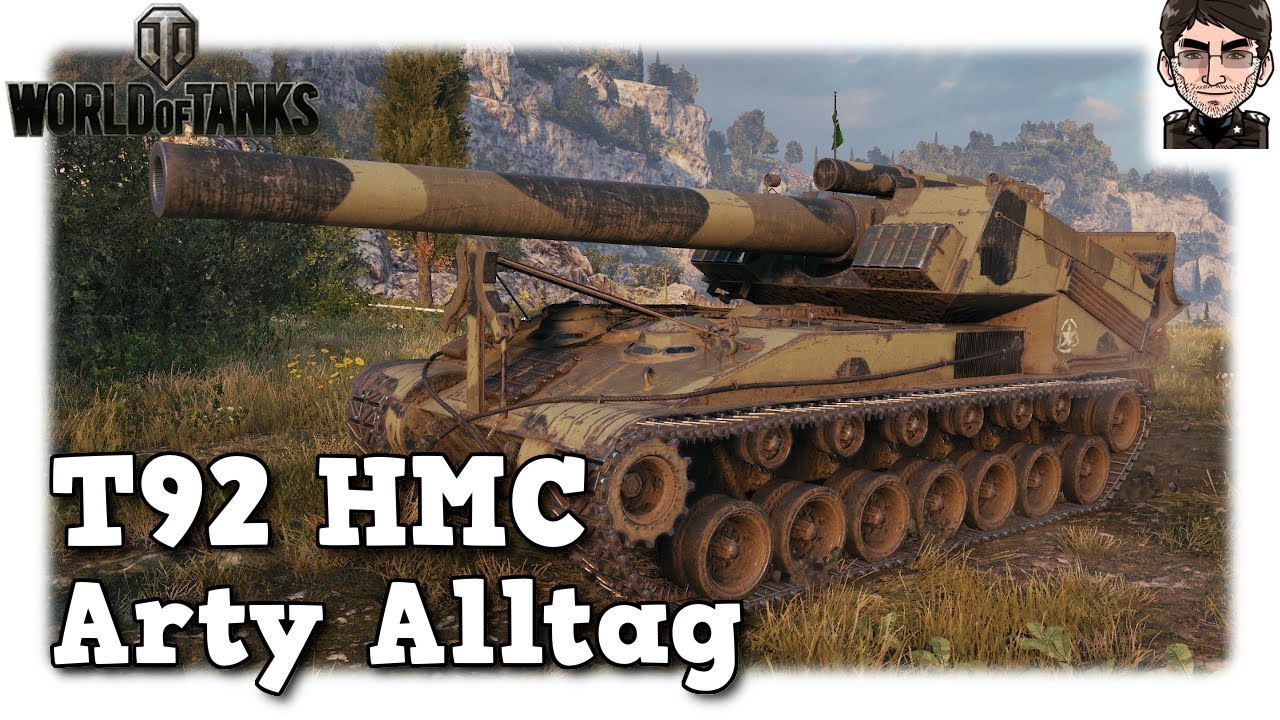 World of Tanks - T92 HMC - Arty Alltag auf Tier 10 - YouTube