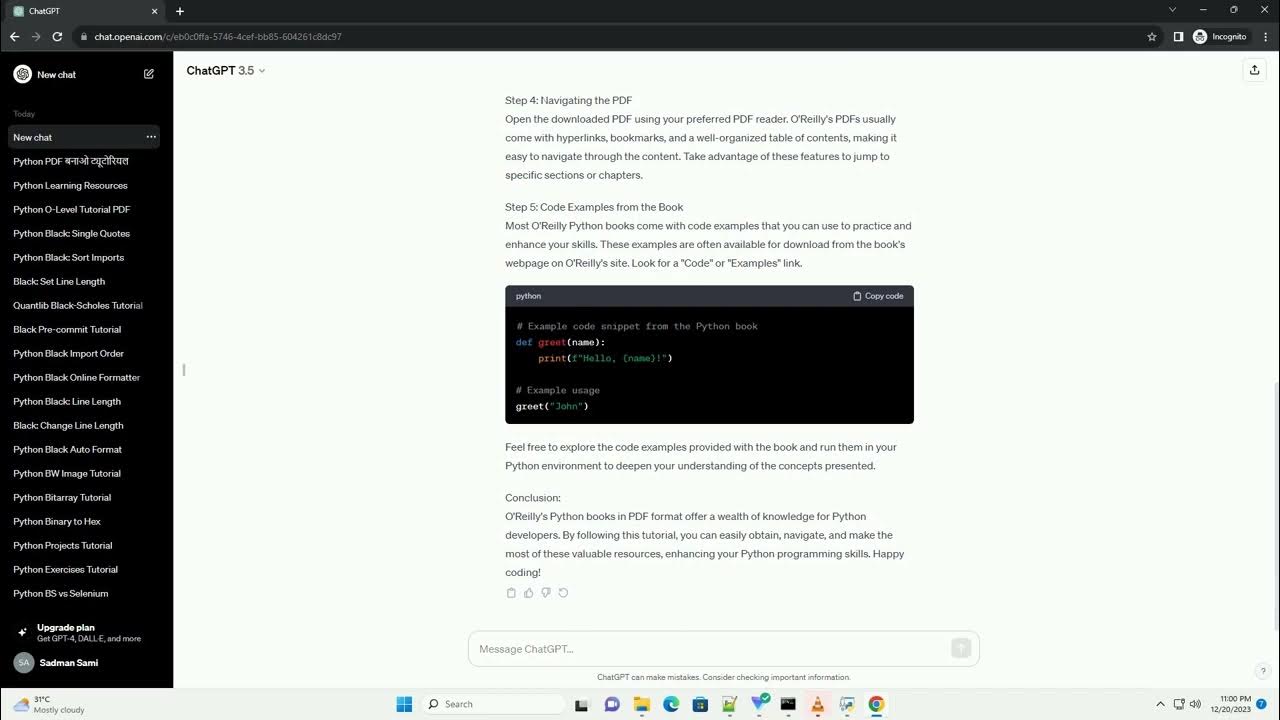 python book pdf o reilly - YouTube