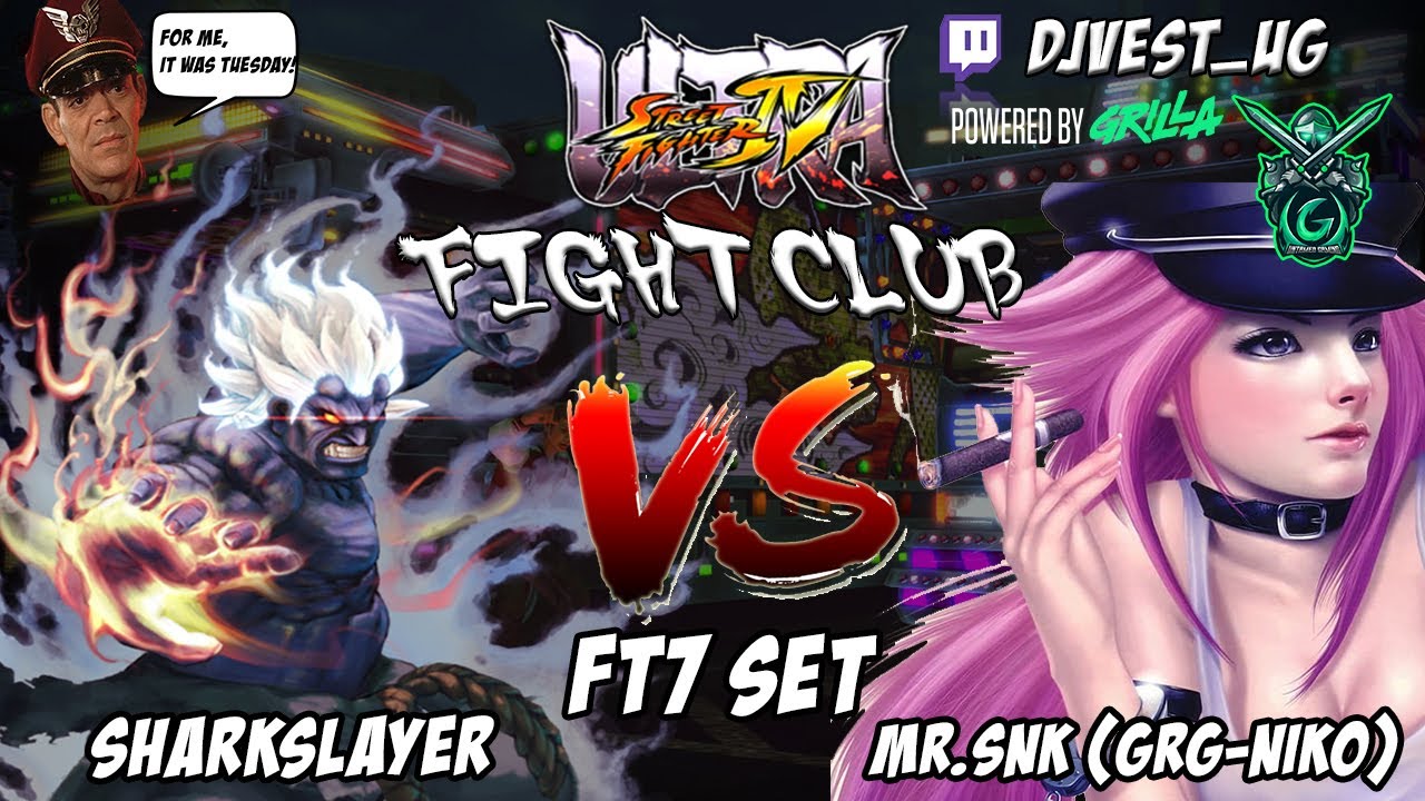 USF4 Fight Club Exhibition Series - SharkSlayer VS Mr.SNK (GRG-Niko ...