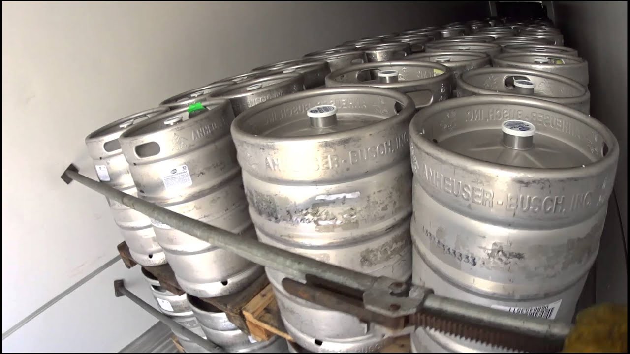 265 unloading 99 barrels of beer - YouTube