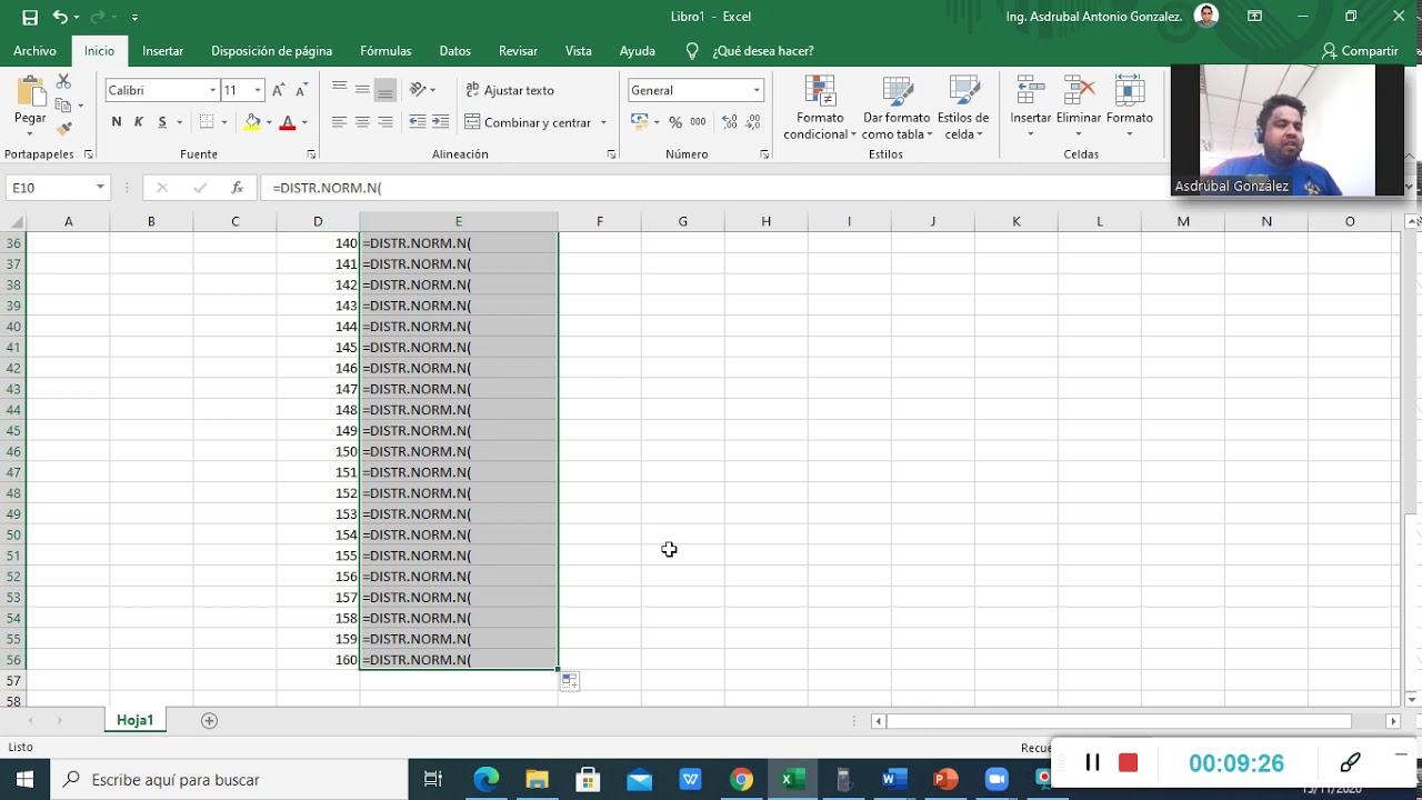 Curva de Distribución normal en Excel. - YouTube