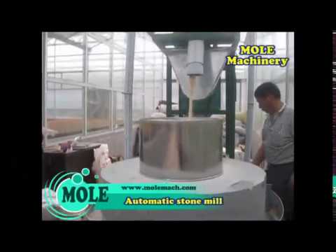 Automatic Stone Mill--MOLE/Molino de piedra automático - YouTube