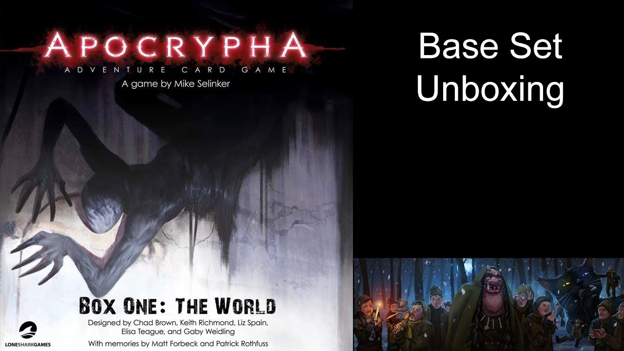 Apocrypha Adventure Card Game Unboxing Kickstarter [Quick and Dirty ...