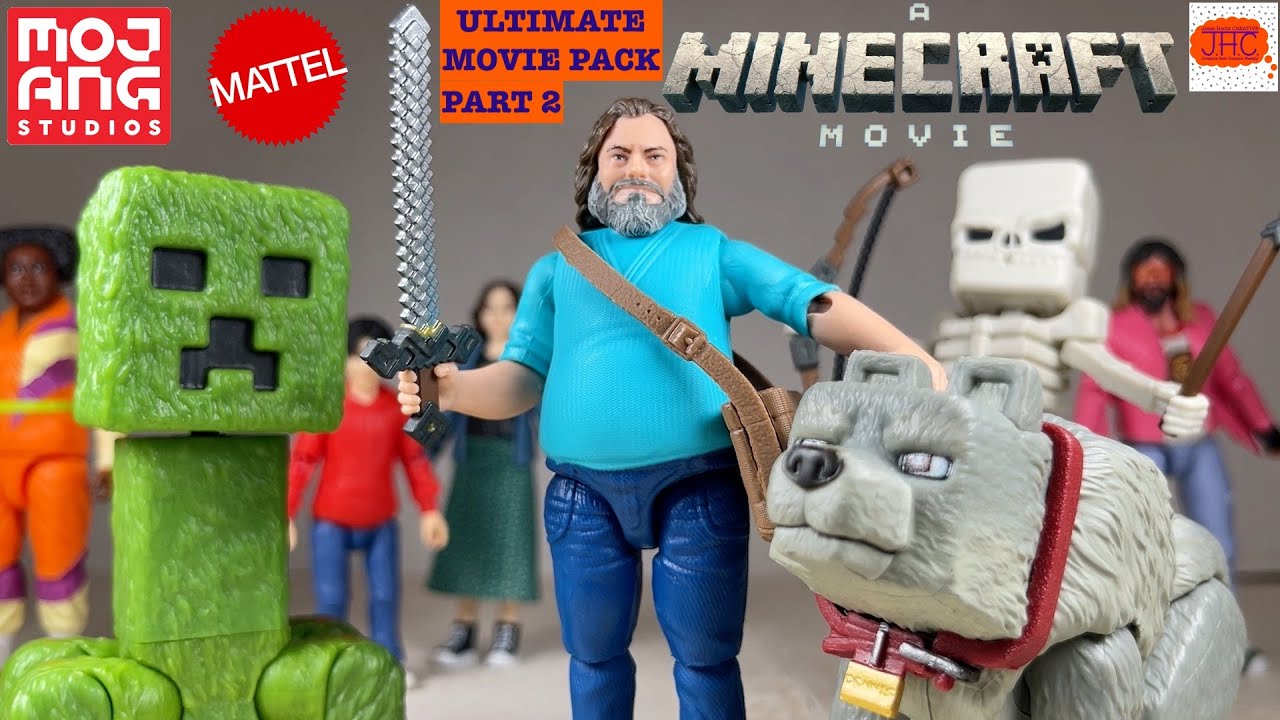 A Minecraft Movie ULTIMATE MOVIE PACK Playset Jack Black Steve Dennis ...
