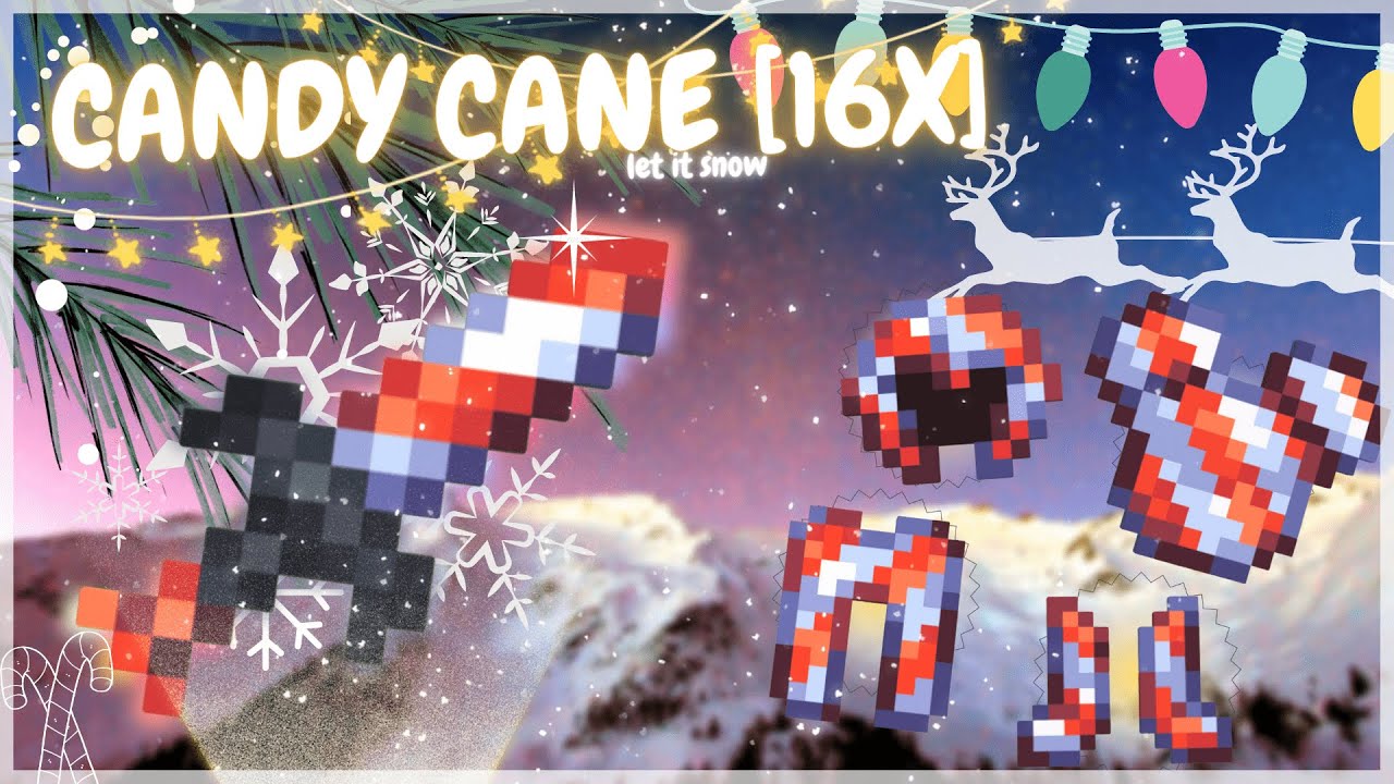Christmas Bedrock Texture Pack 1.18+ Candy Cane [16x] | Minecraft Funny ...