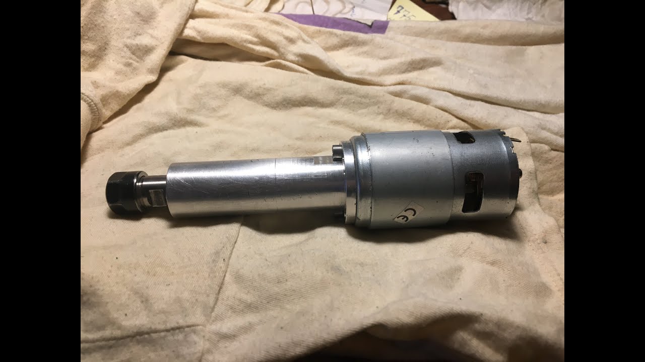 775 DC Motor Power Spindle. CNC+Mill Spindle. Grinding. - YouTube