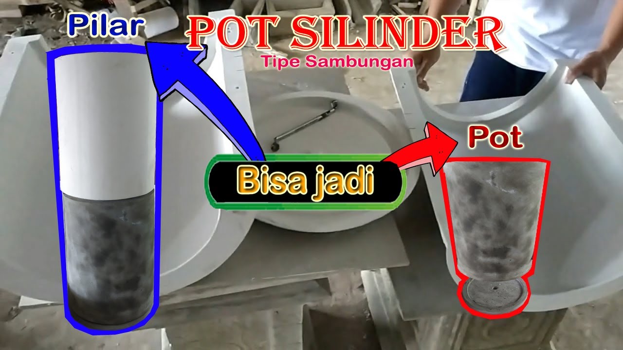 Cara mencetak pot bunga | pot silinder | model terpisah - YouTube