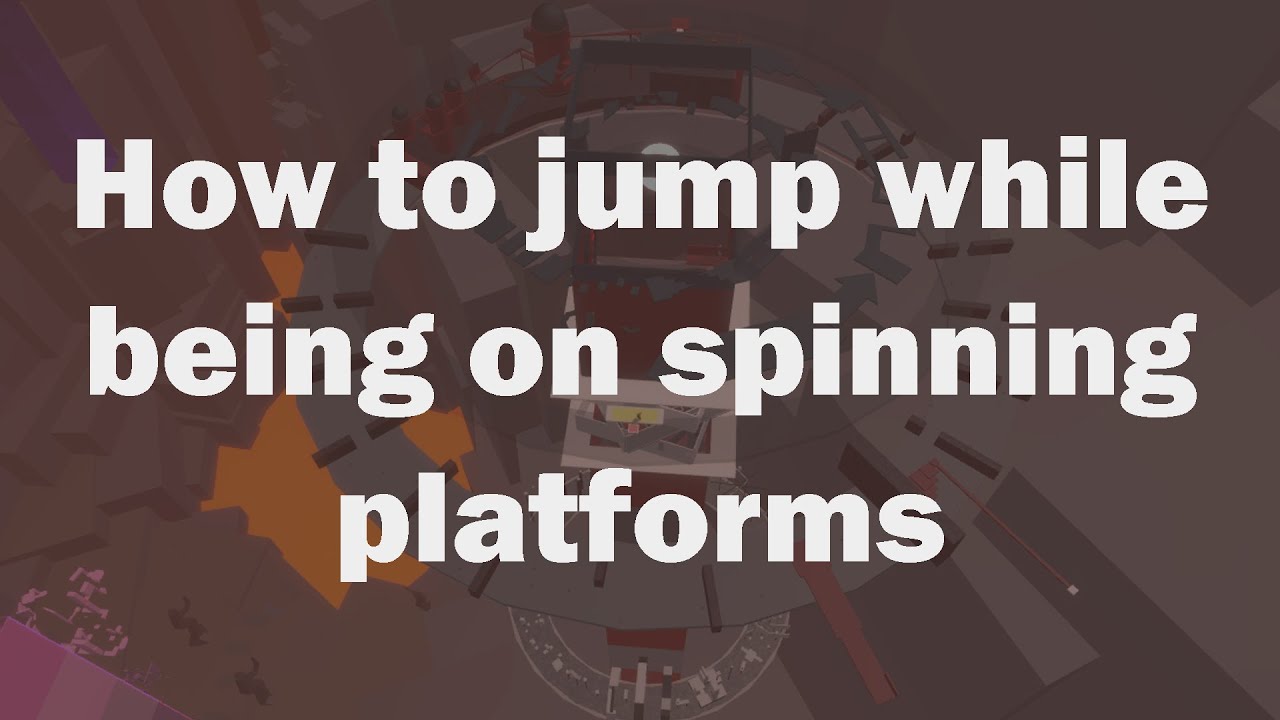 JToH Tips: How to jump while being on spinning platforms - YouTube