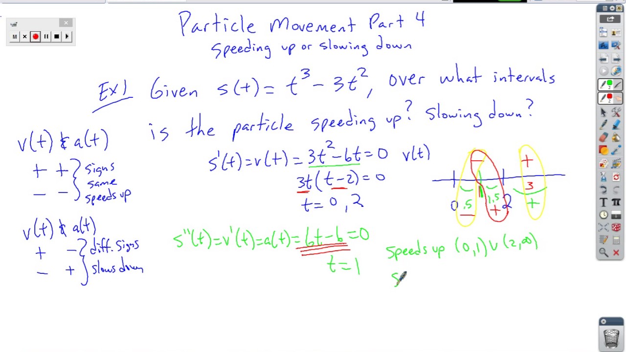 Particle movement part 4 speed up slow down - YouTube