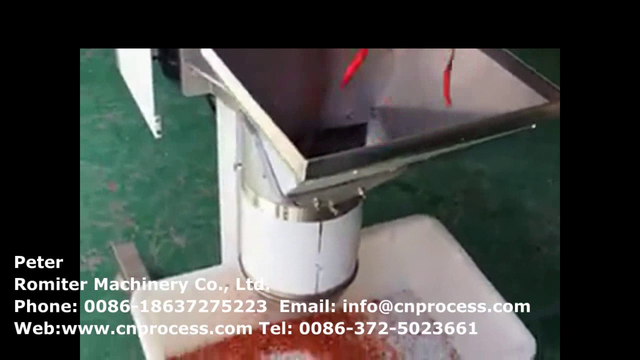 Automatic Fresh Chili Crusher Machine for Sale - YouTube