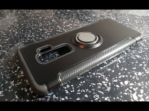 Samsung Galaxy S9 PLUS Black Magnet Magic Ring Case - YouTube
