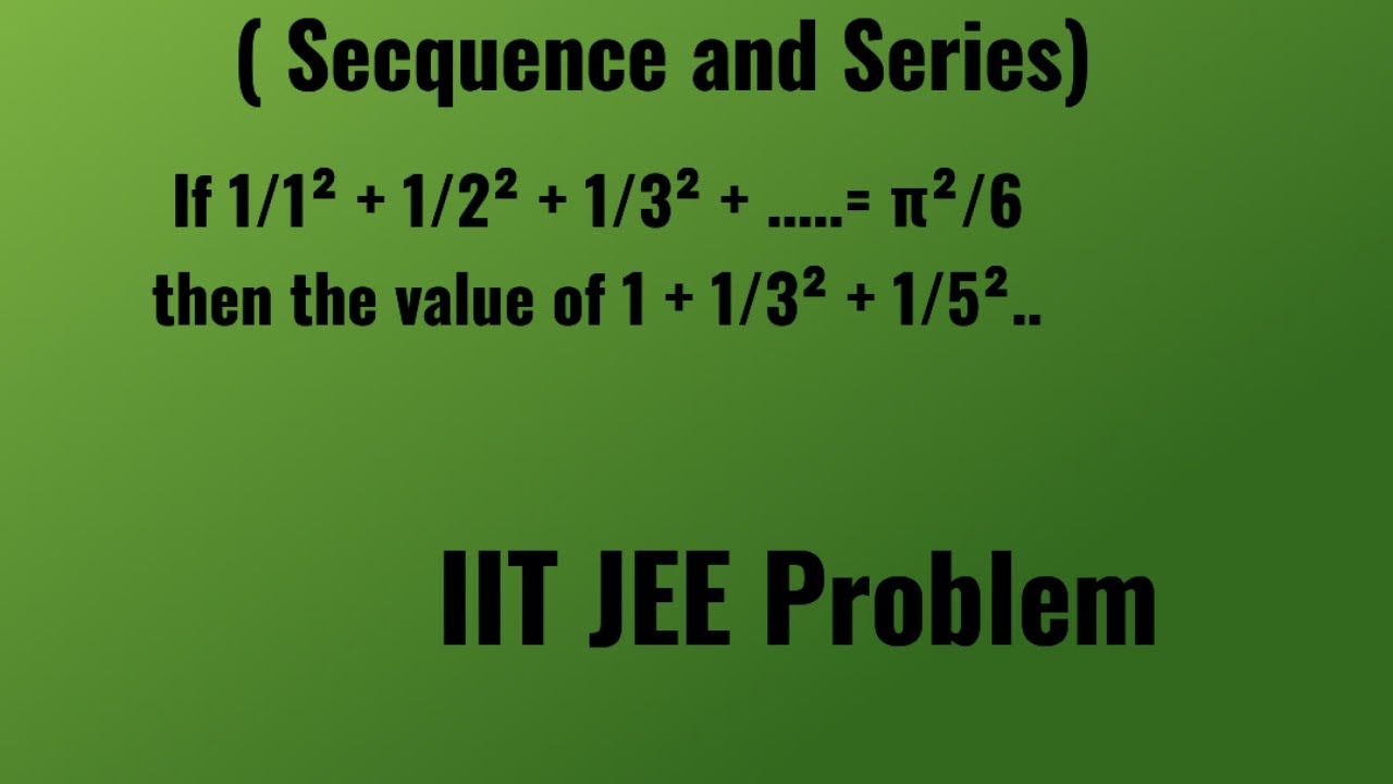 IIT JEE Problem | Mathematics | By Devesh - YouTube