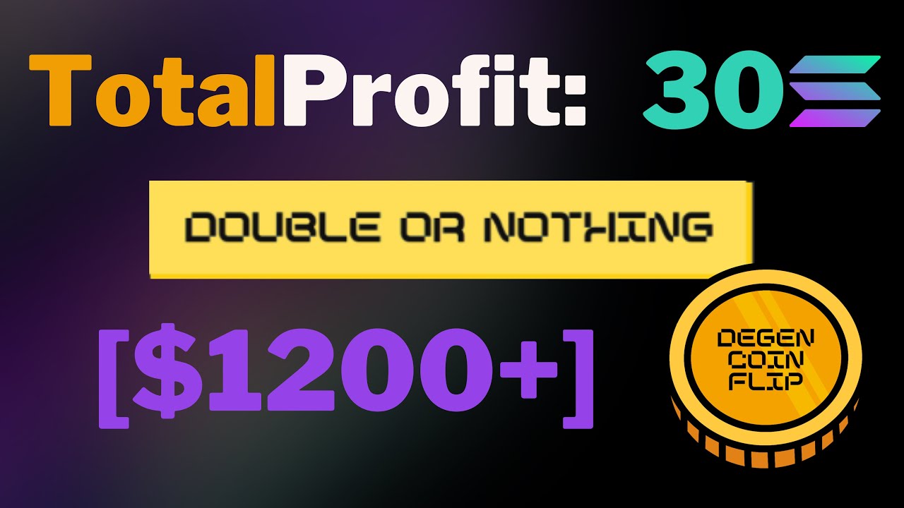 How I made over 30 SOL [$1200] by playing DCF in 10 days | Degen Coin ...