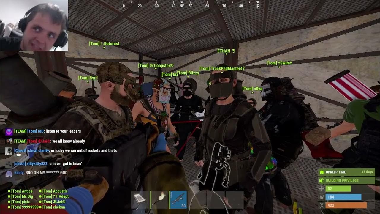 150 vs 40 raid ATLAS 10x RUST - YouTube