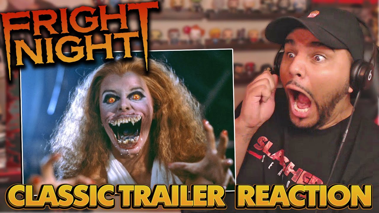 *JESUS SAVE ME!* Fright Night (1985) CLASSIC TRAILER REACTION - Vampire ...