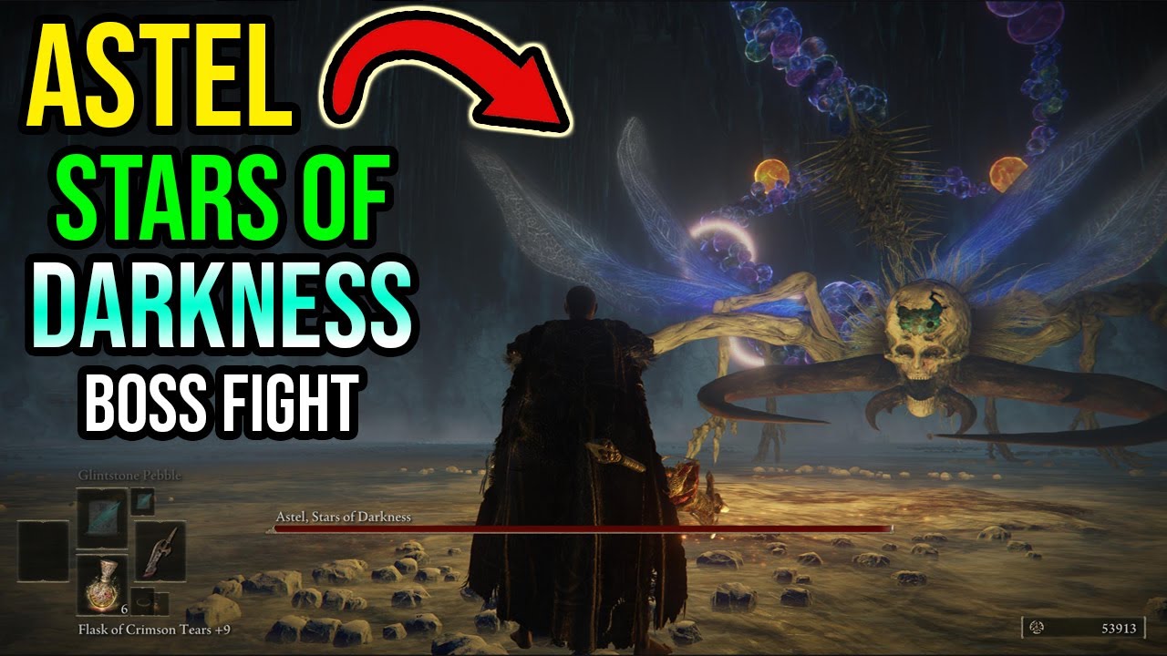 Elden Ring "ASTEL STARS OF DARKNESS" Boss Fight + "METEORITE OF ASTEL ...