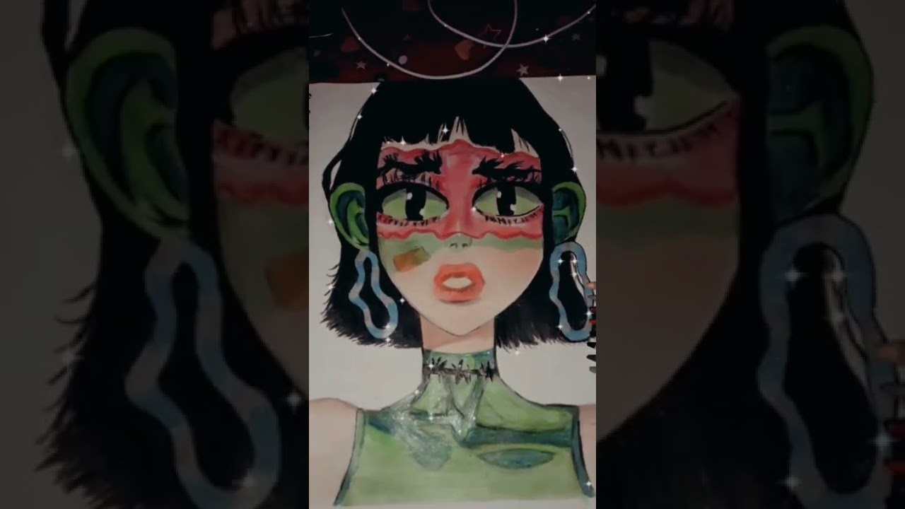 drawing an alien girl - YouTube