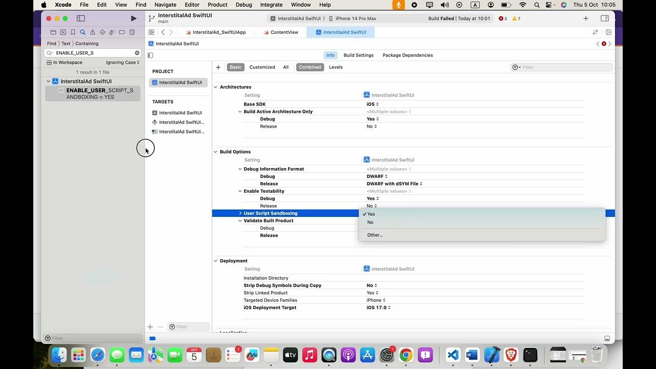 Sandbox: rsync.samba(17140) deny(1) file-write-create Xcode - YouTube