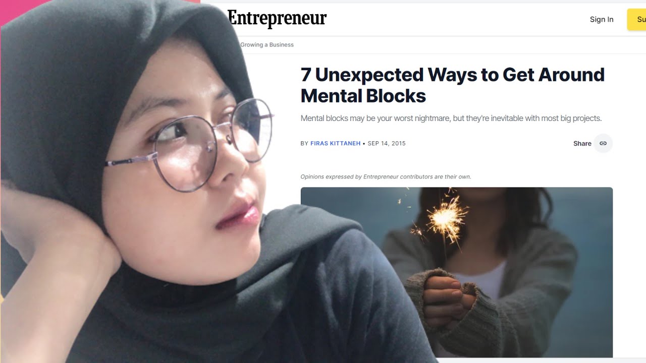 WAYS TO GET OVER MENTAL BLOCK - Putri D (Week 34) - YouTube
