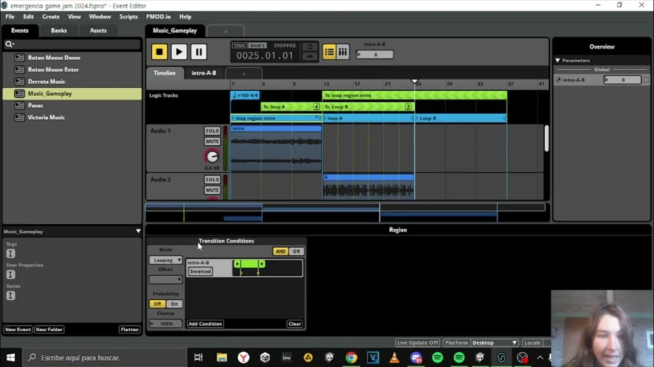 Resecuenciación en Fmod + Implementación en Unity - Musica Adaptativa - Tutorial en español ...