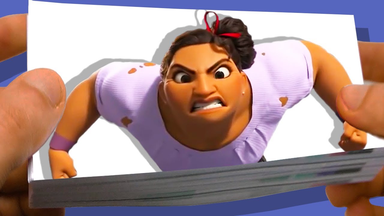 Disney's Encanto - Luisa's Emotions / Flipbook Animation - YouTube