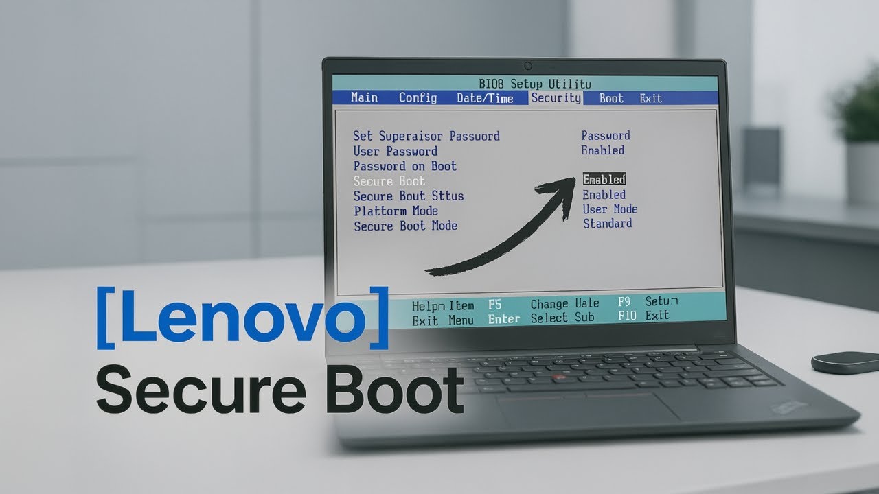 [Lenovo] How To Enable or Disable Secure Boot On Lenovo Laptops - YouTube