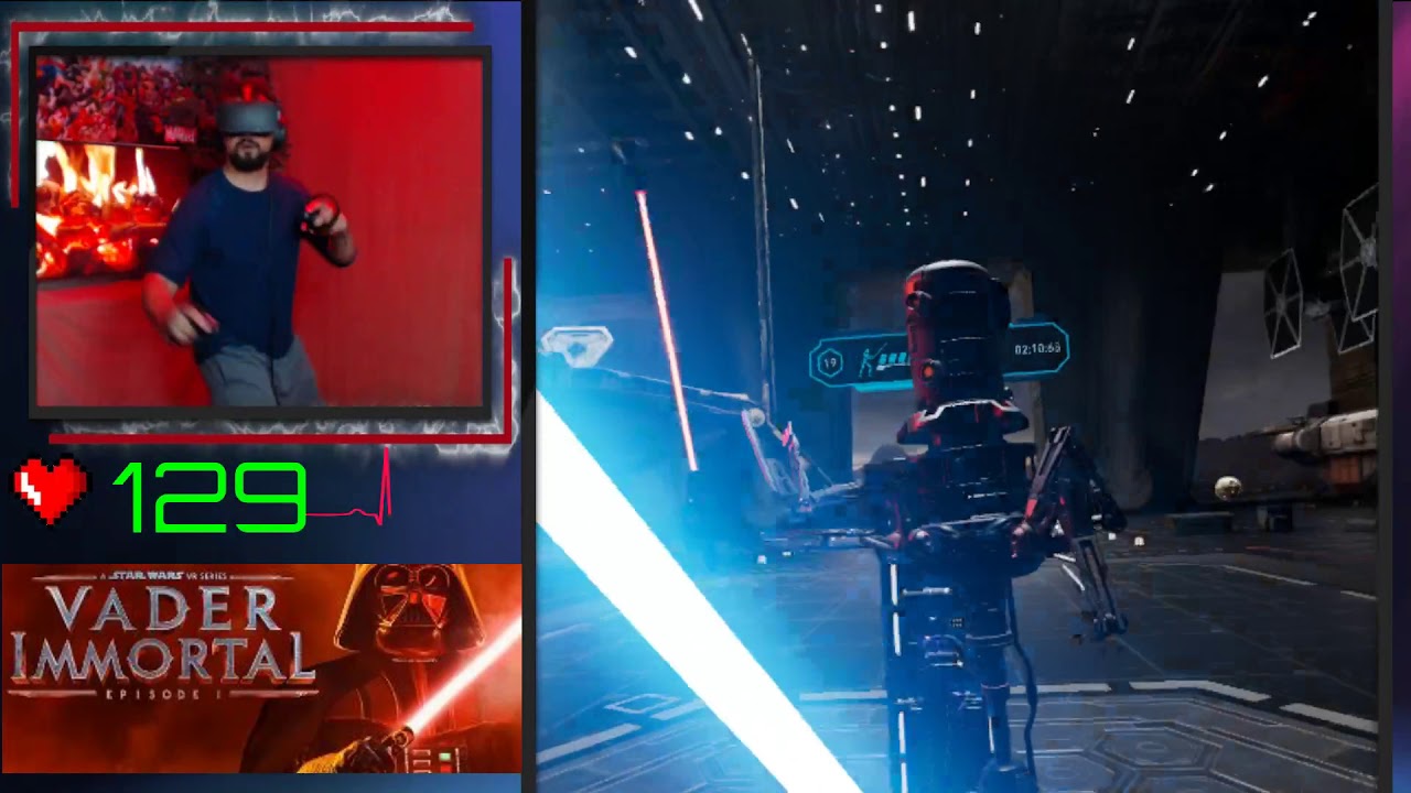 Heart Rate Monitor VR Lightsaber Dojo - Vader Immortal: Episode 1 (Star ...