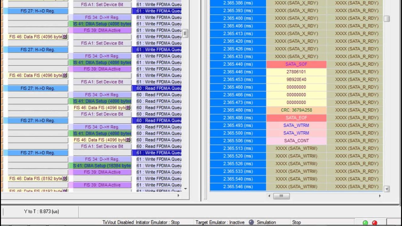 SAS SATA Analyzer Training Spreadsheet & Column Views - YouTube