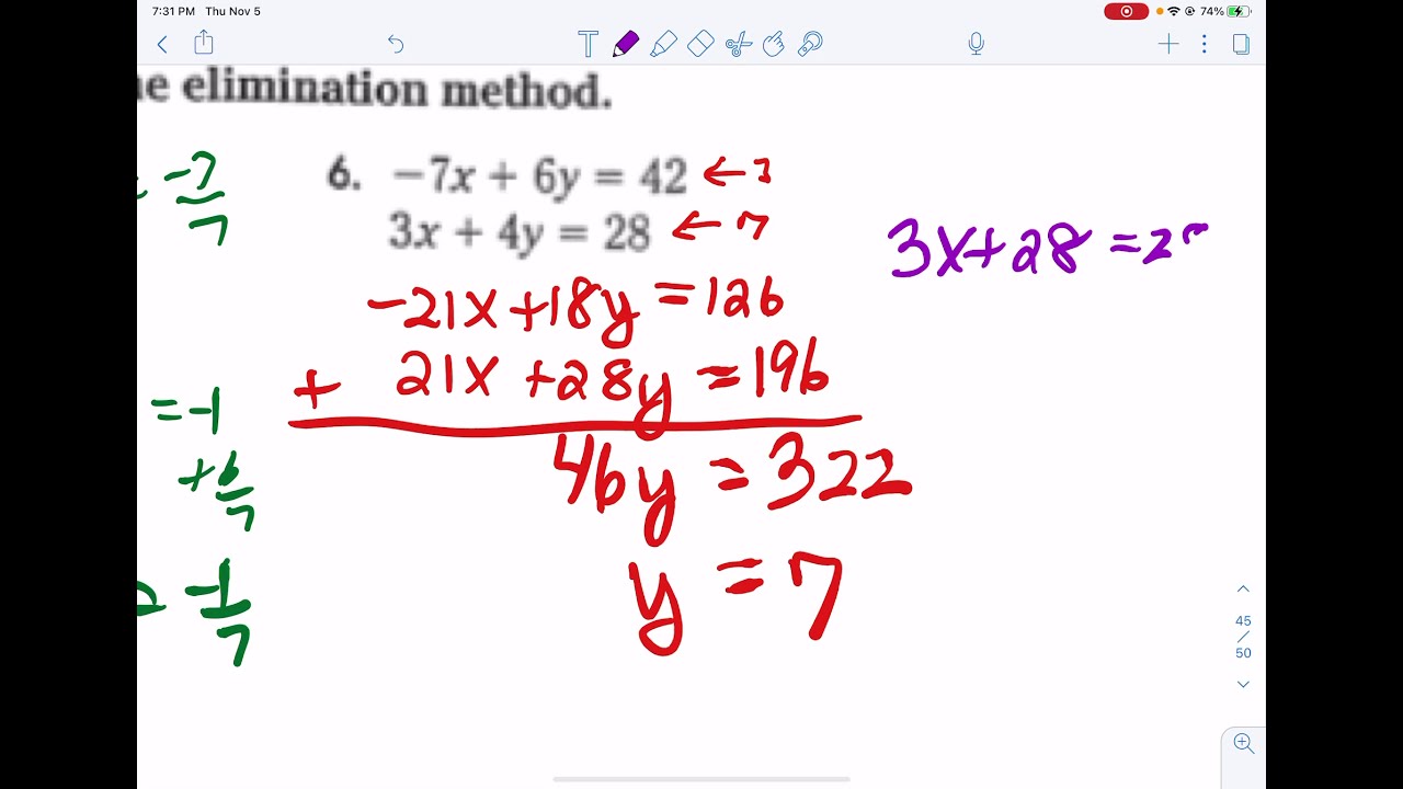 Chapter 3 Test Review Algebra 2 (part 1) - YouTube