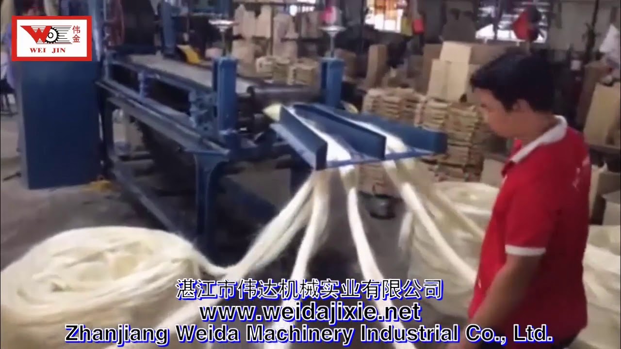 Sisal Combing Machine - YouTube