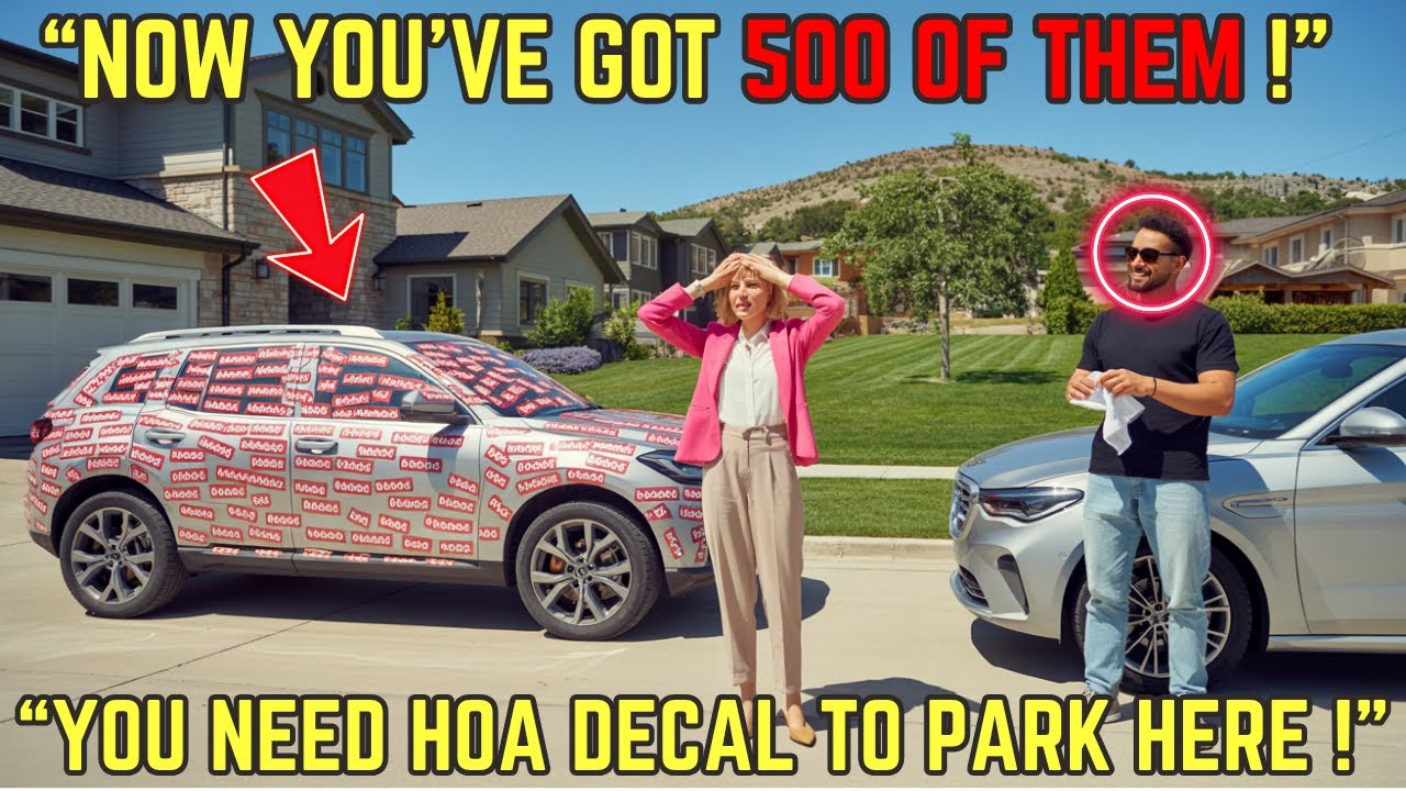 HOA Karen Put HOA Stickers on My Car — So I Wrapped Hers in 500 - YouTube