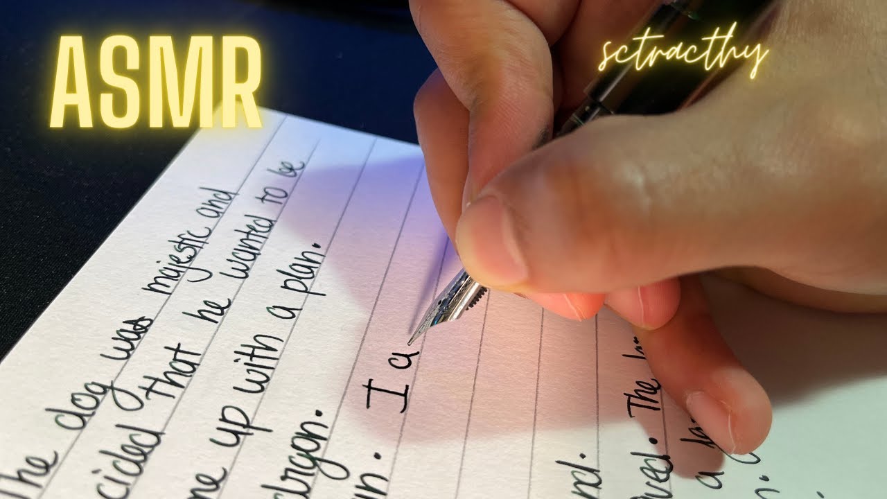 ASMR pen with my Trash handwriting - YouTube