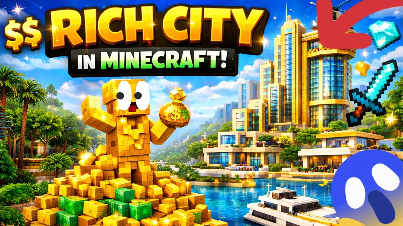 Rich City In Minecraft 😱😍💸 |Minecraft| Minecraftgame|gaming|game| - YouTube
