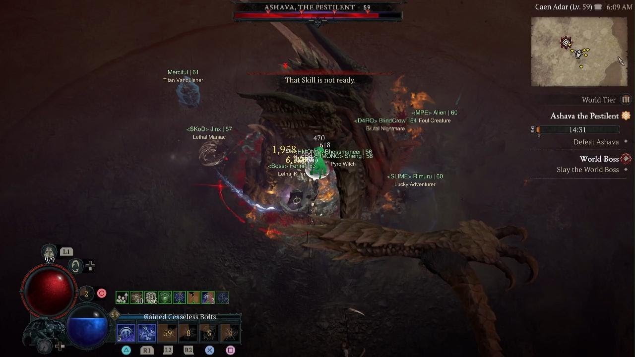 Diablo IV World Boss PS5 - YouTube