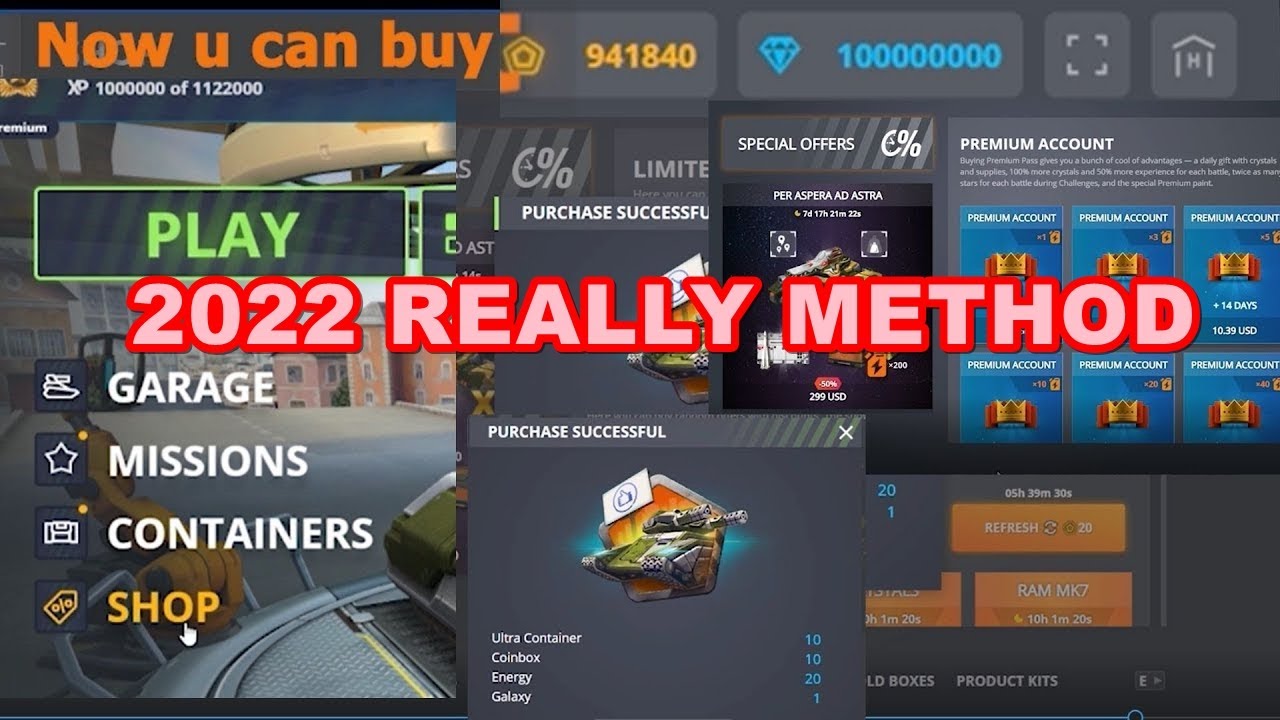 How to open Shop in Tanki Online Test Server, New Method 2022 - YouTube