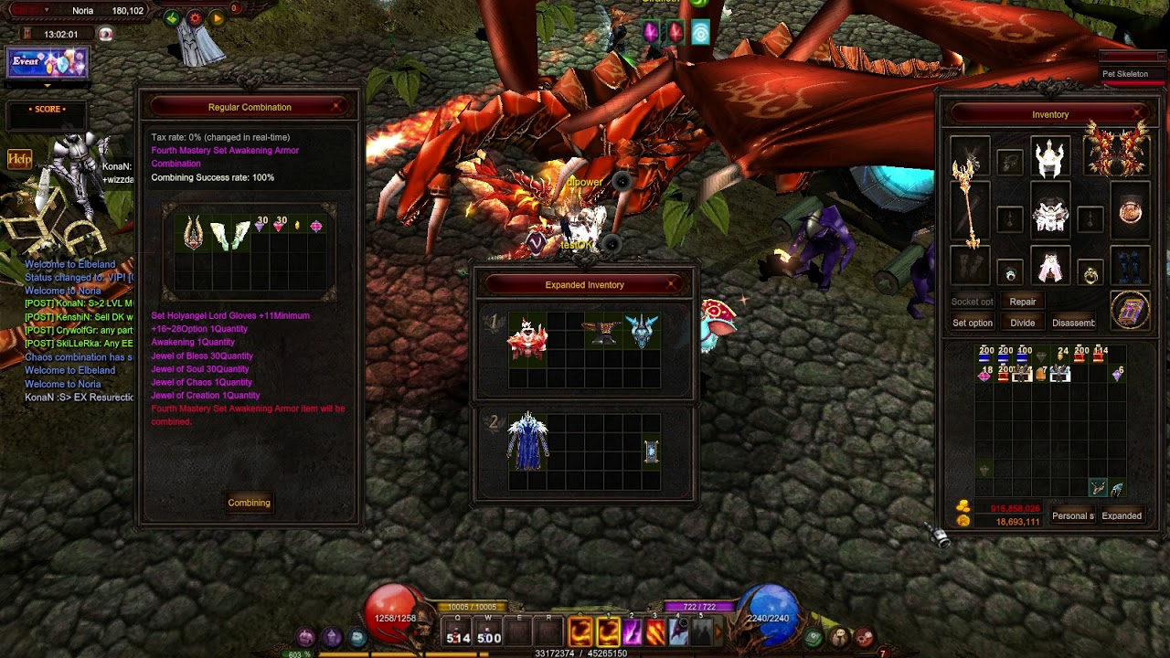 Holyangel to Awakening soul set items - YouTube