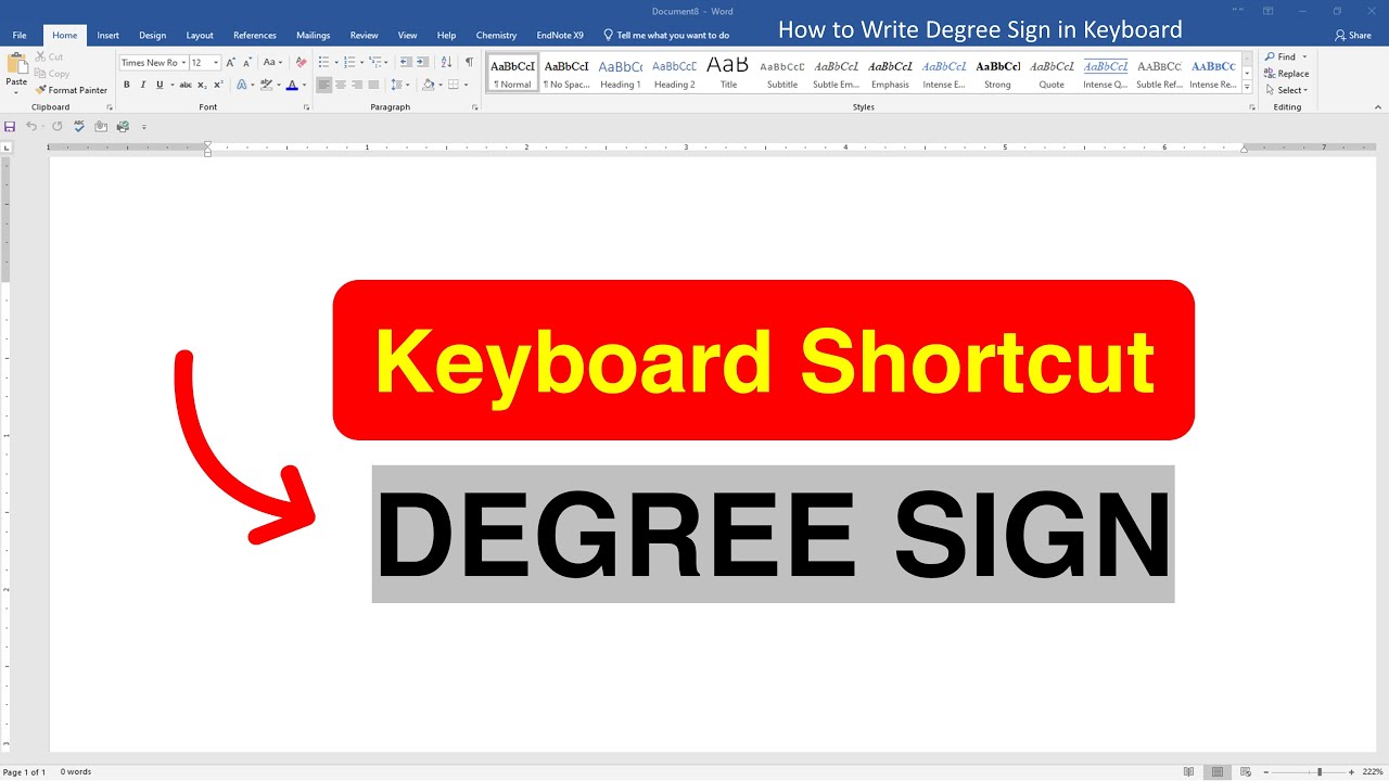How To Write Degree Sign In Keyboard YouTube How To Write Degree Sign In Keyboard YouTube