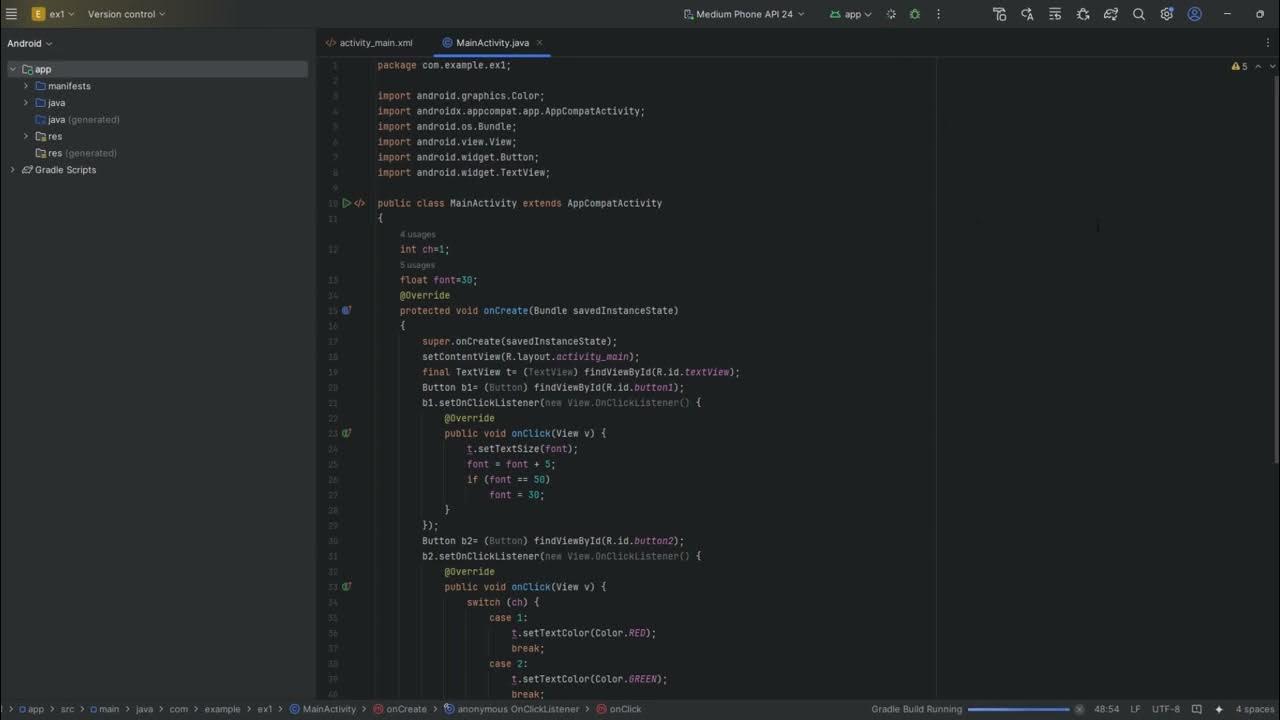 EX-1 Develop an Application that uses GUI components, Font and Colors. - YouTube